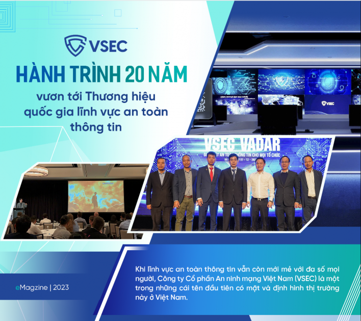 VSEC - Hành trình 20 năm vươn tới Thương hiệu quốc gia về lĩnh vực An toàn thông tin - VSEC